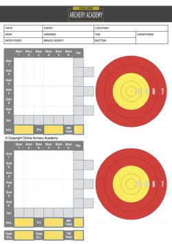 Archery Score Sheet PDF's - Printable Score Cards for Free